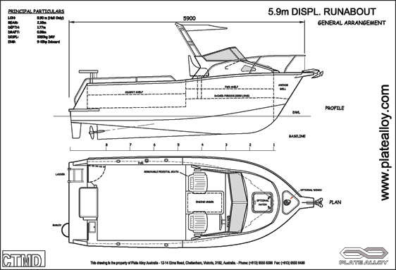 Plate Alloy Australia - 5m Monohulls